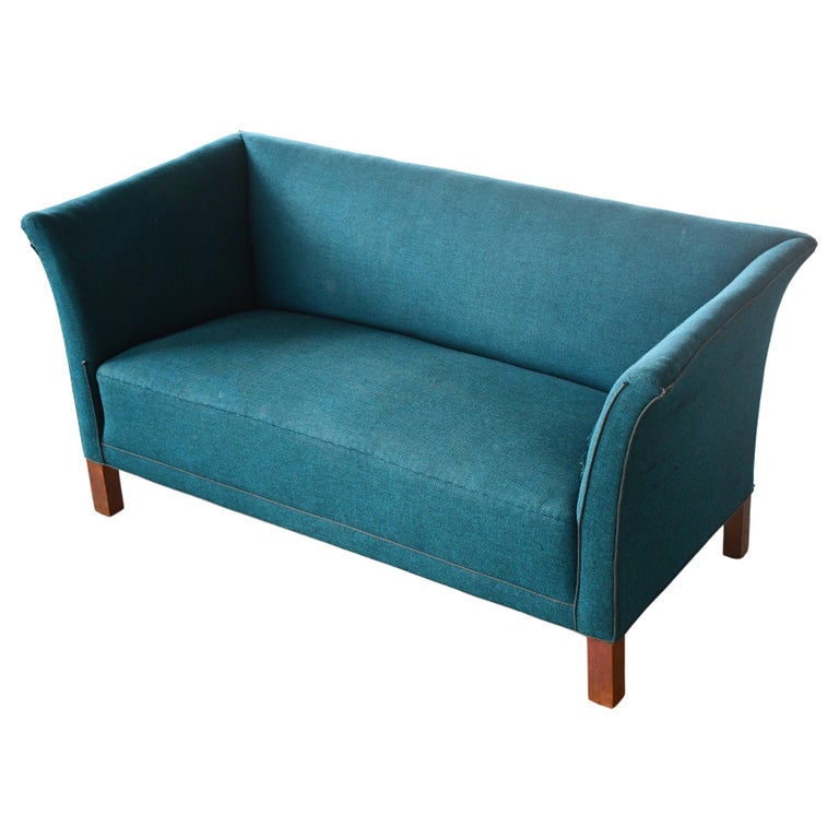 Frits Henningsen Style Settee, Denmark, 1950s For Sale at 1stDibs
