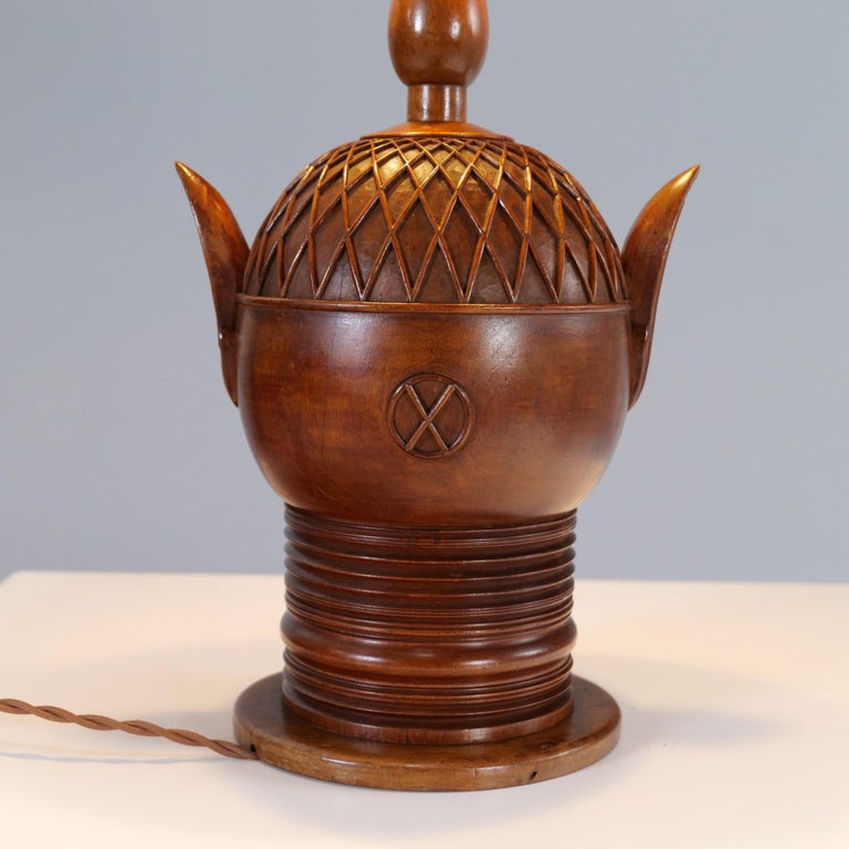 Fritz August Breuhaus de Groot, Expressionist table lamp for Mikado ...