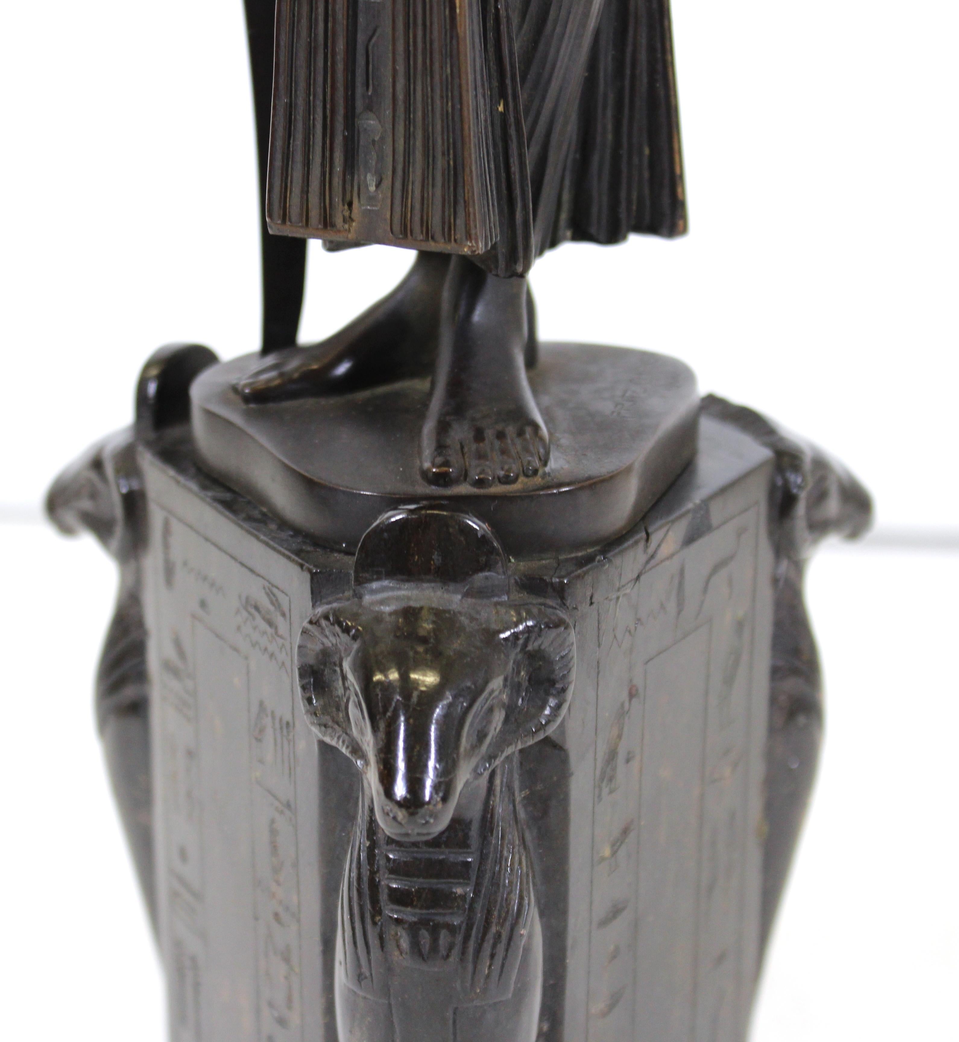 Fritz Christ German Jugendstil 'Judith' Bronze Sculpture on Marble Base ...