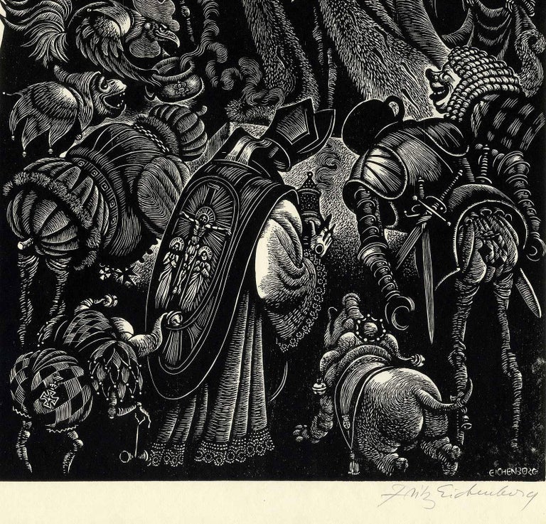 Fritz Eichenberg - Follies of the Courts at 1stDibs | fritz eichenberg art