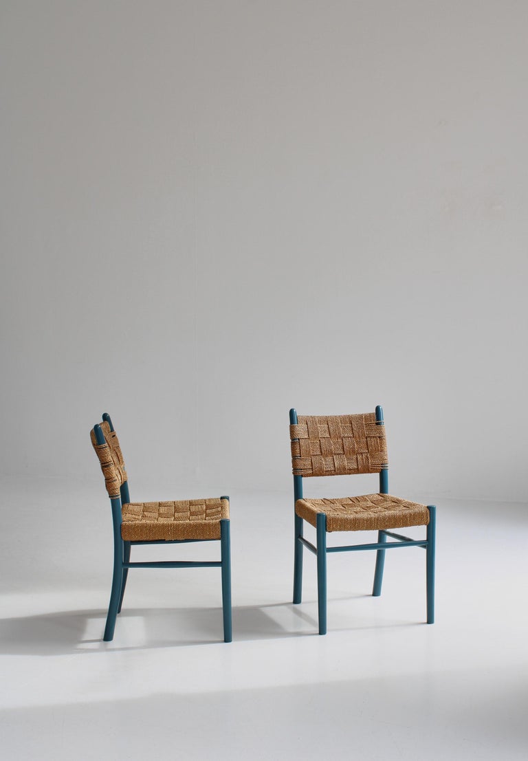 Fritz Hansen Chairs "1572" by Karl Scrøder, Beechwood and Seagrass ...
