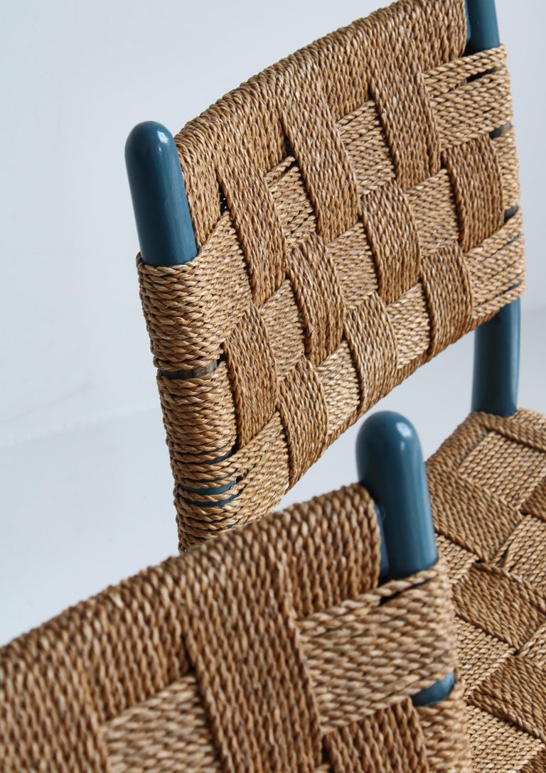 Fritz Hansen Chairs "1572" by Karl Scrøder, Beechwood and Seagrass ...