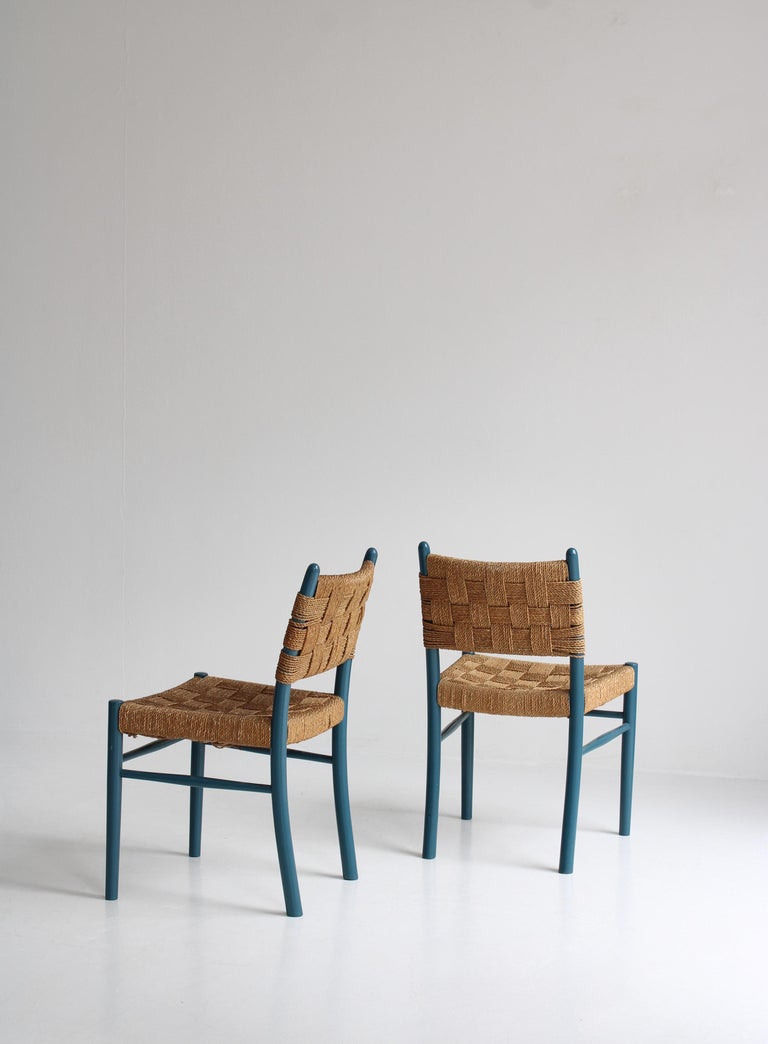 Fritz Hansen Chairs "1572" by Karl Scrøder, Beechwood and Seagrass ...