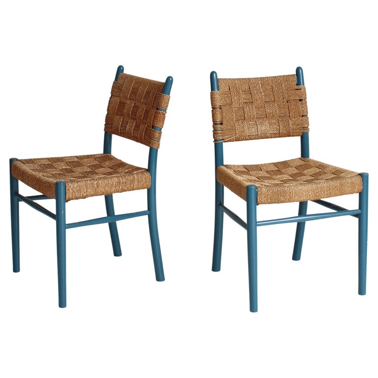 Fritz Hansen Chairs "1572" by Karl Scrøder, Beechwood and Seagrass ...