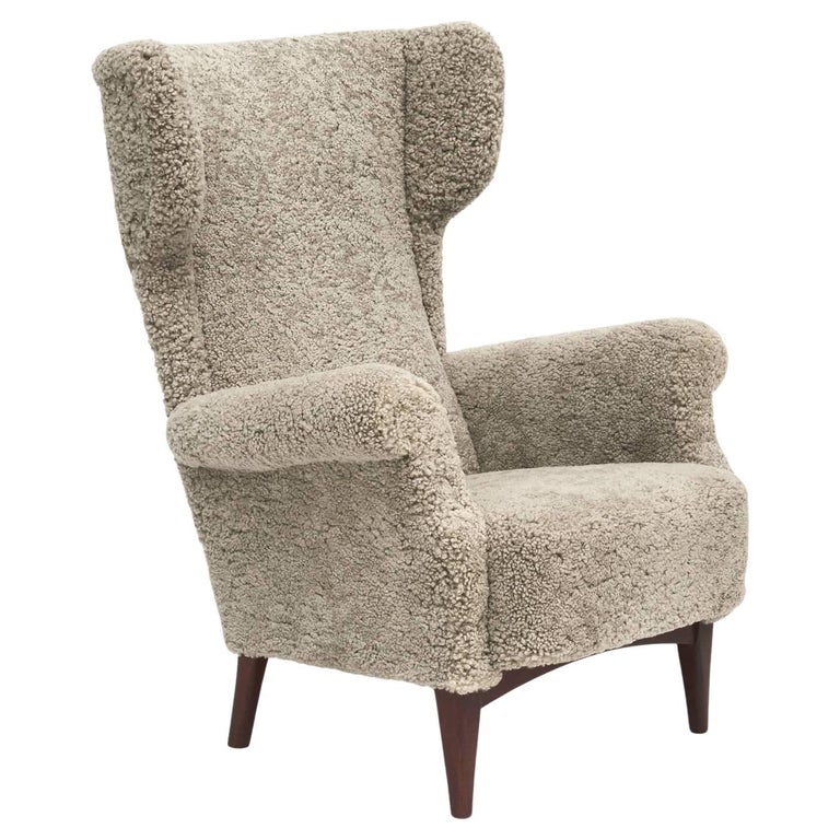Fritz Hansen "FH 8023" Wingback Armchair C. 1950 For Sale at 1stDibs