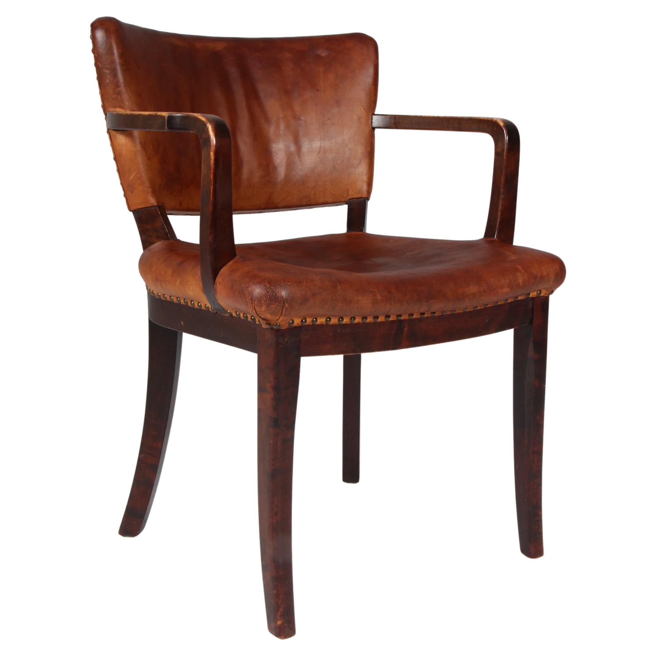 Original Streamline 1930's "Rock-A-Fella" Chair in Leather For Sale at ...