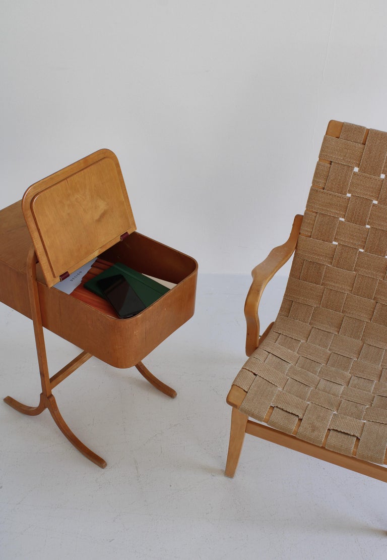 Fritz Hansen Sewing Box in Beechwood and Leather by Søren Hansen ...