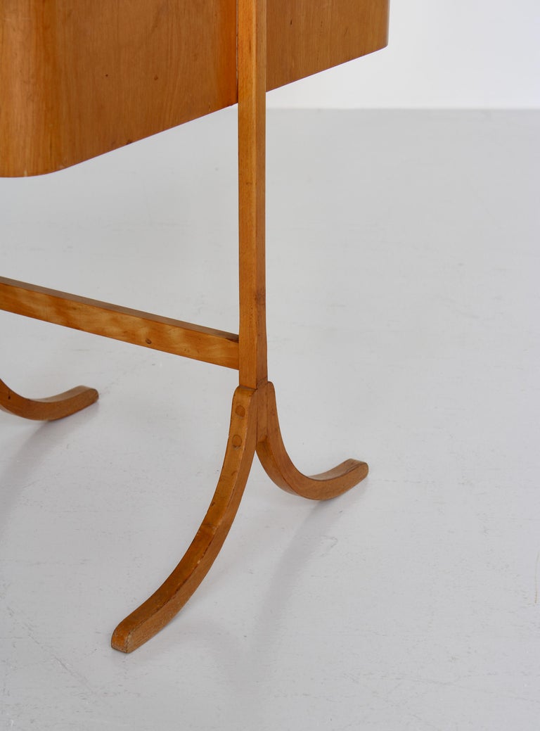 Fritz Hansen Sewing Box in Beechwood and Leather by Søren Hansen ...