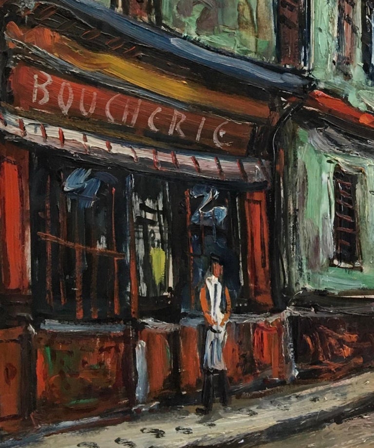 Fritz Strebel - Street Pot of iron, Old Paris For Sale at 1stDibs