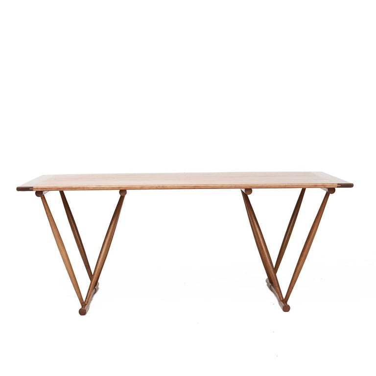 Frode Holm. Work Table In Solid Cherry Wood With Sculptural V-Shaped ...