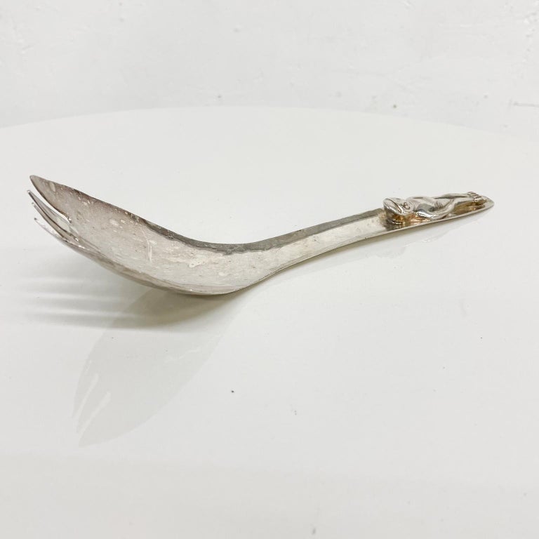 From CANADA by ACME Inuit Totem Salad Server Fork Vintage Hammered ...