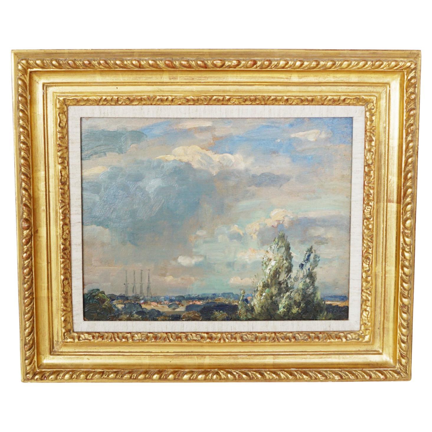 Signed Edward Seago Watercolor of a Norfolk Landscape For Sale at 1stDibs