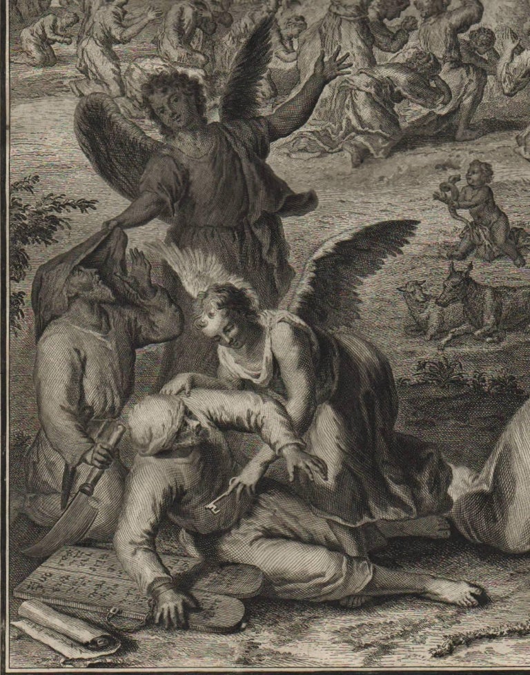 Frontispiece, 1728 Framed Engraving Religious For Sale at 1stDibs