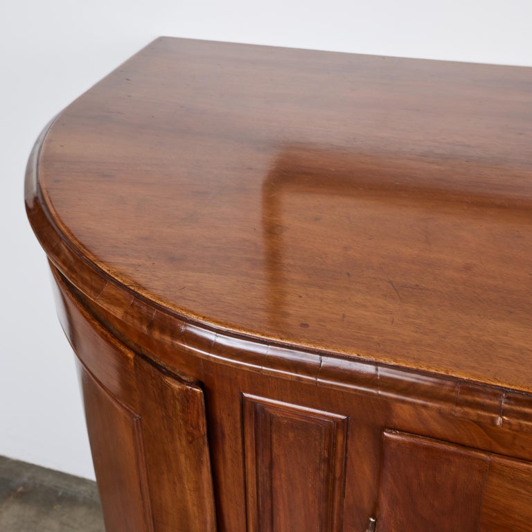 Fruitwood Curved Buffet For Sale at 1stDibs