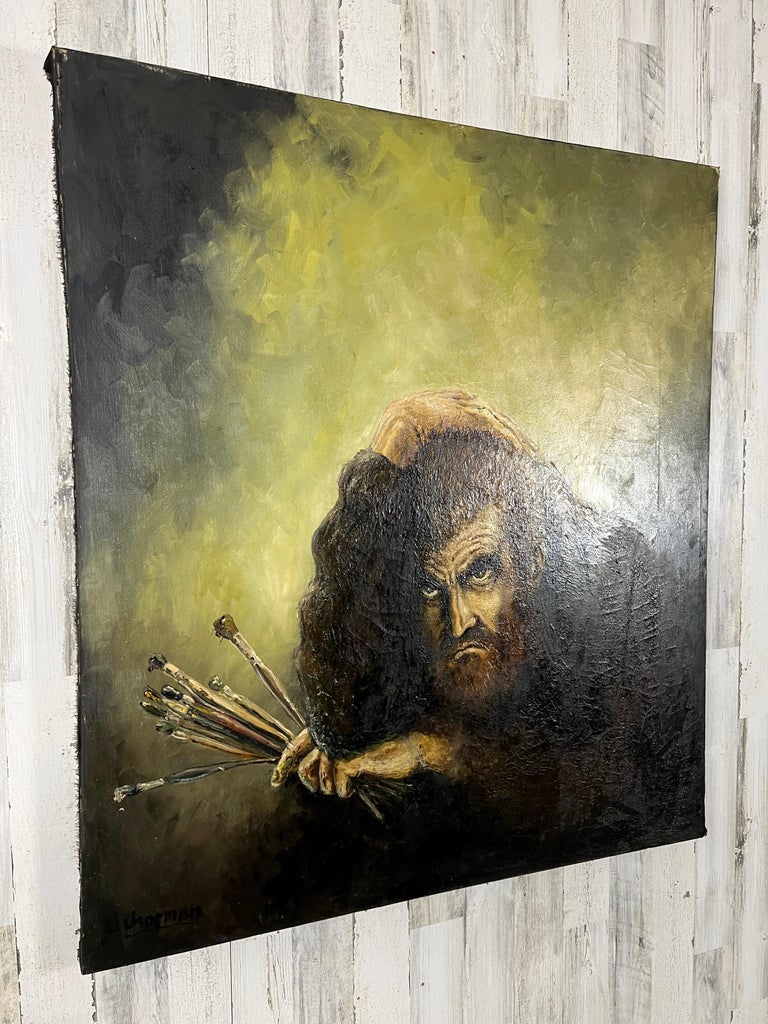 Frustrated Artist Oil on Canvas 1959 For Sale at 1stDibs