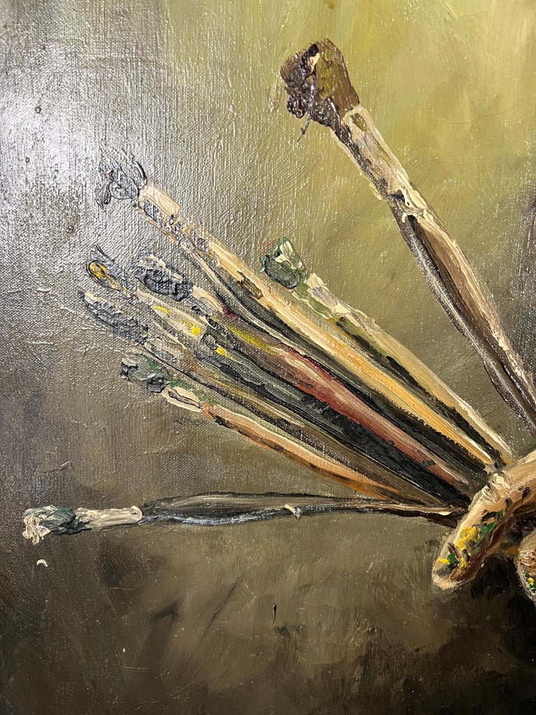 Frustrated Artist Oil on Canvas 1959 For Sale at 1stDibs