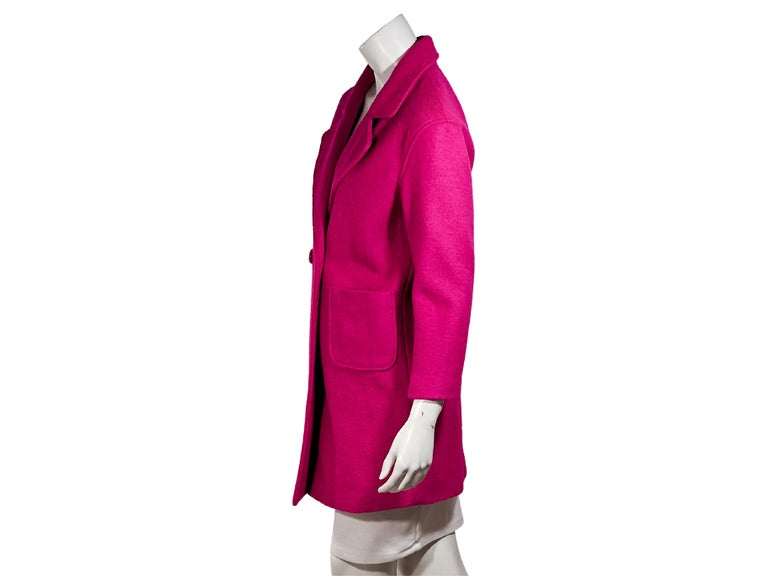 Fuchsia Miu Miu Wool-Blend Coat at 1stDibs