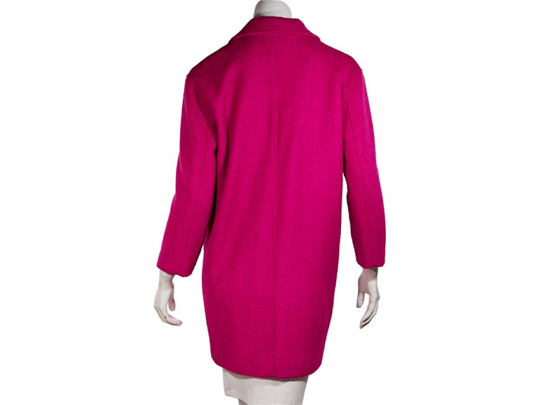 Fuchsia Miu Miu Wool-Blend Coat at 1stDibs