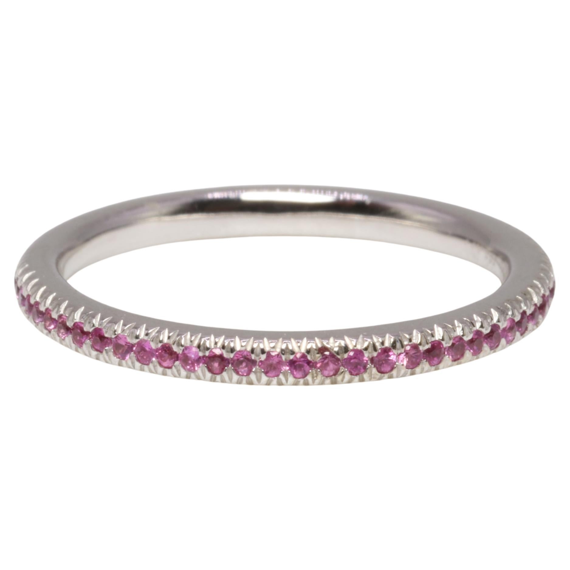 Light Pink Sapphire Eternity For Sale at 1stDibs