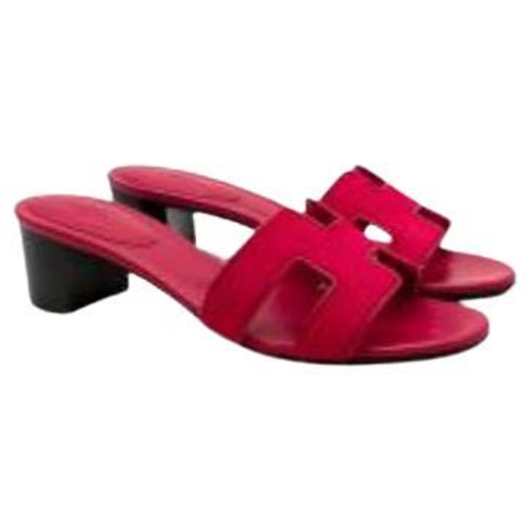Fuchsia Ponyhair Oasis Sandals For Sale at 1stDibs