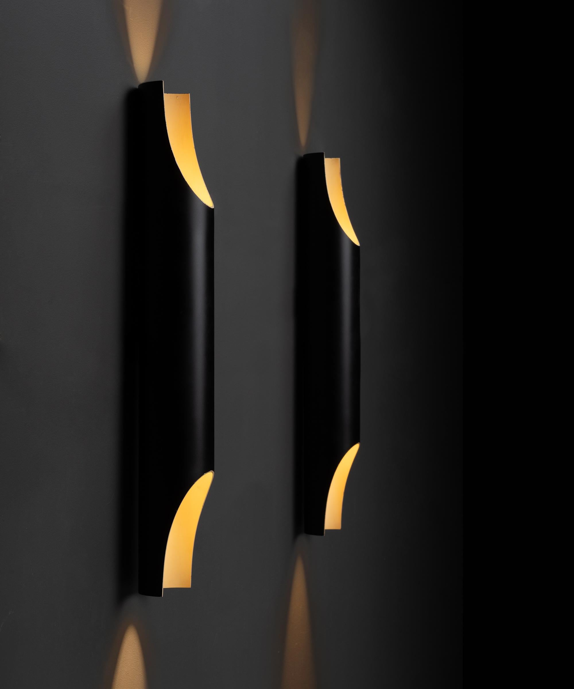 Fuga Wall Lights by Maija Liisa Komulainen, Netherlands, circa 1960 For ...