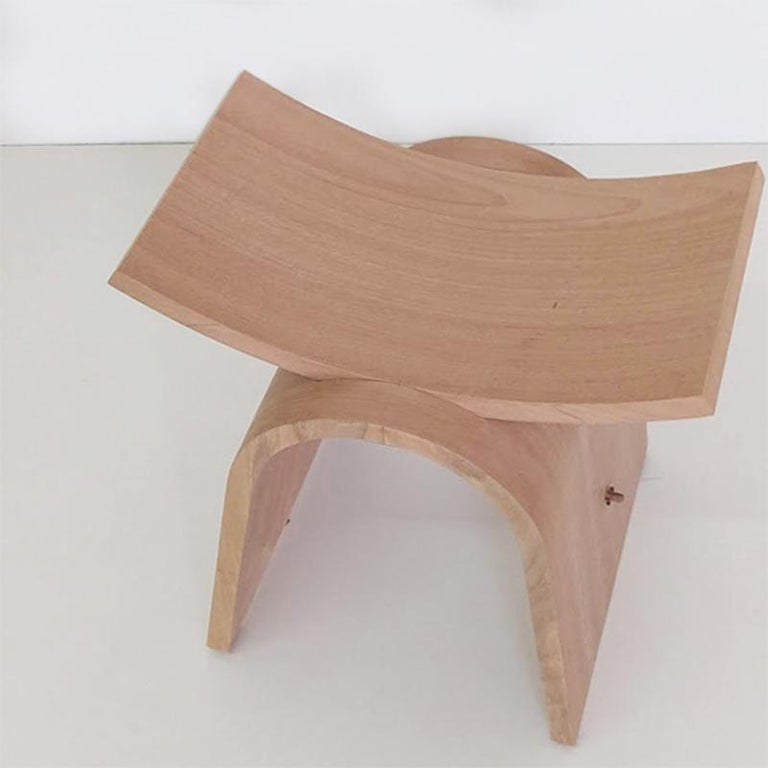 Fuji Wood Stool, Minimalist and Modern Inspiration from Brazil by Tiago ...