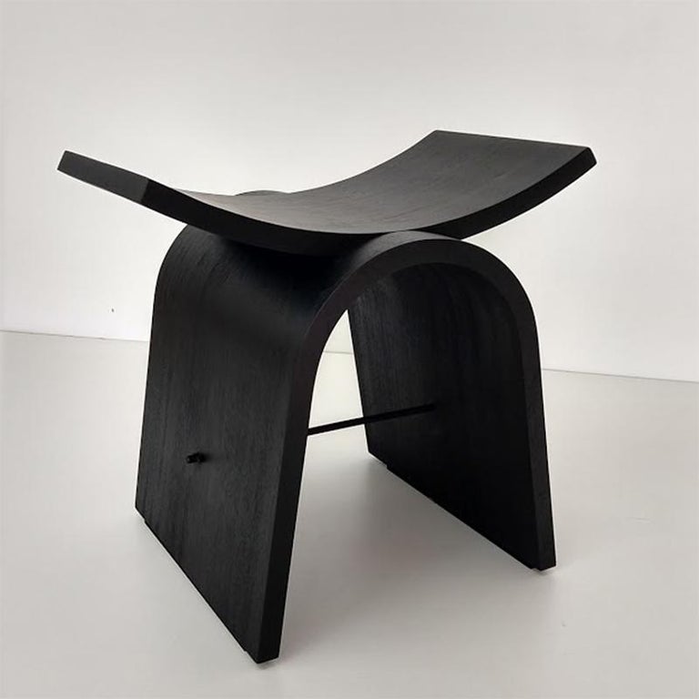 Fuji Wood Stool, Minimalist and Modern Inspiration from Brazil by Tiago ...