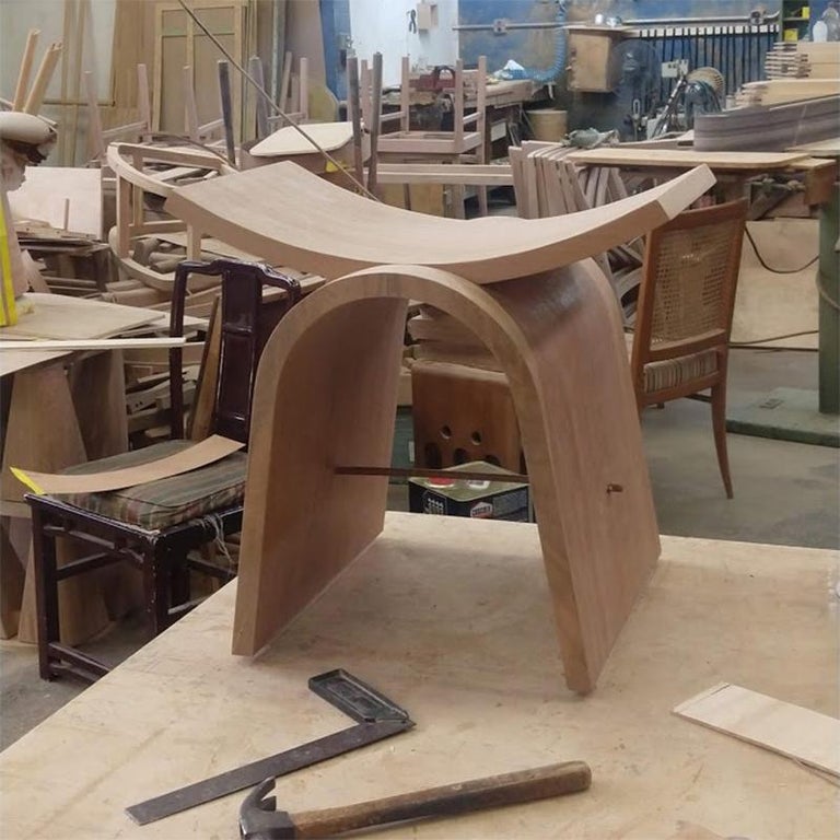 Fuji Wood Stool, Minimalist and Modern Inspiration from Brazil by Tiago ...