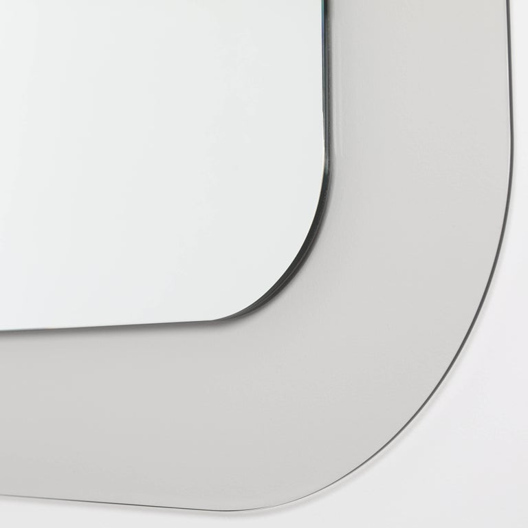 Full Circle Modern Original Rectangular Acrylic-Frame Mirror For Sale ...