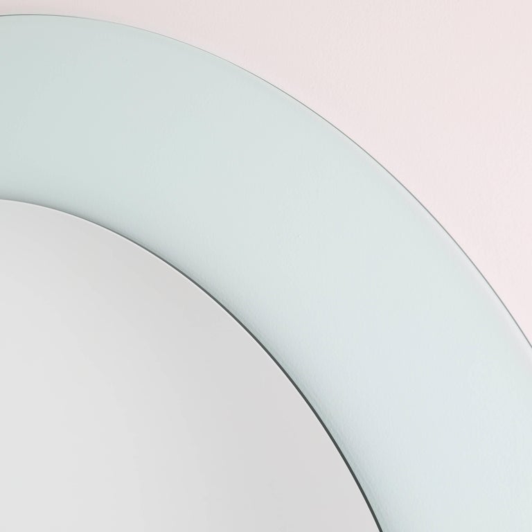 Full Circle Modern Original Round Acrylic-Frame Mirror For Sale at ...