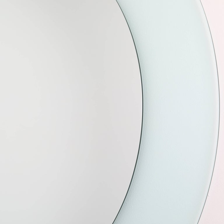 Full Circle Modern Original Round Acrylic-Frame Mirror For Sale at ...