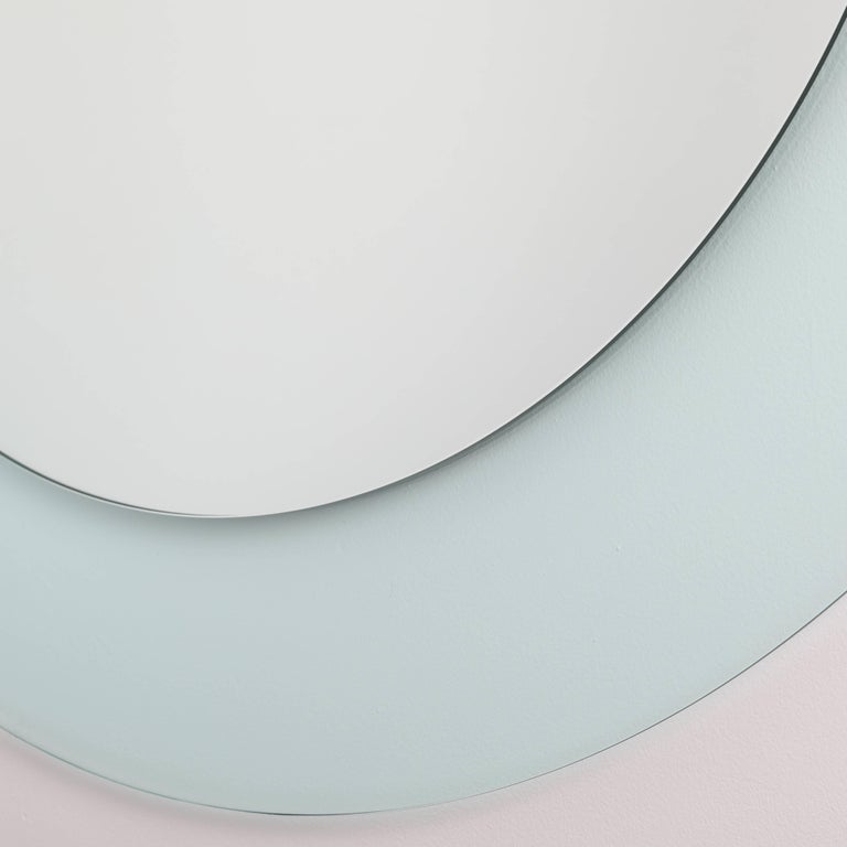 Full Circle Modern Original Round Acrylic-Frame Mirror For Sale at ...