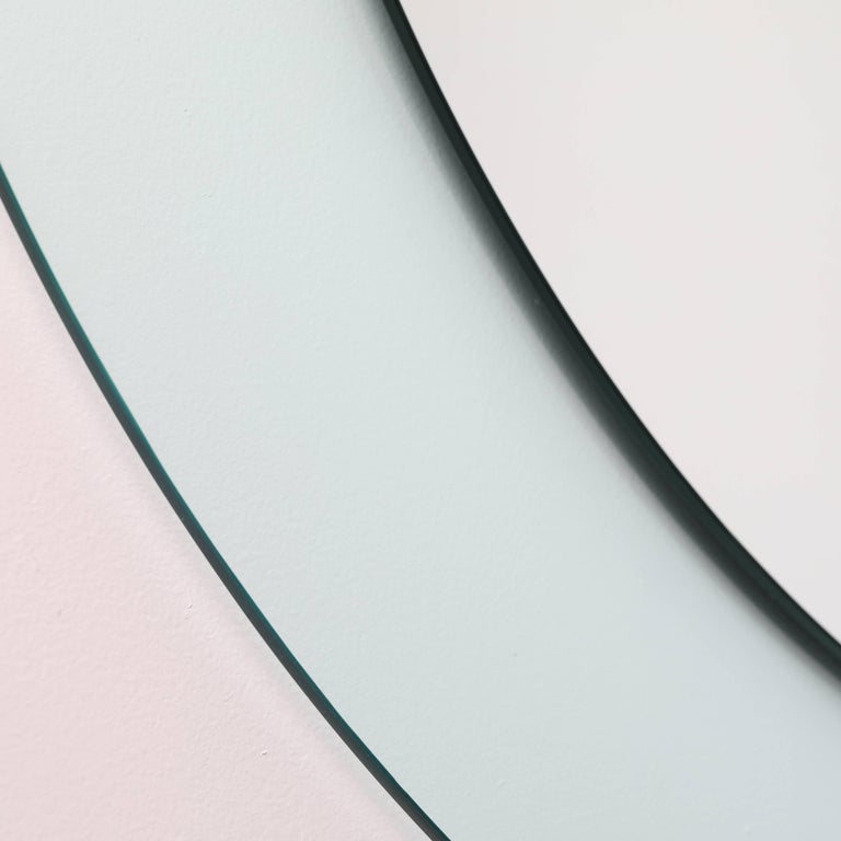 Full Circle Modern Original Round Acrylic-Frame Mirror For Sale at ...