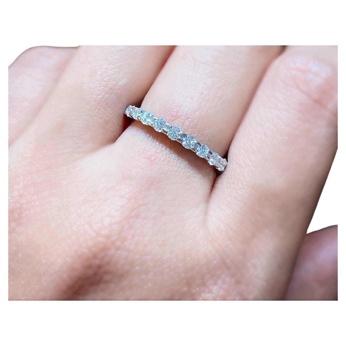 Full Diamond Eternity Ring For Sale at 1stDibs