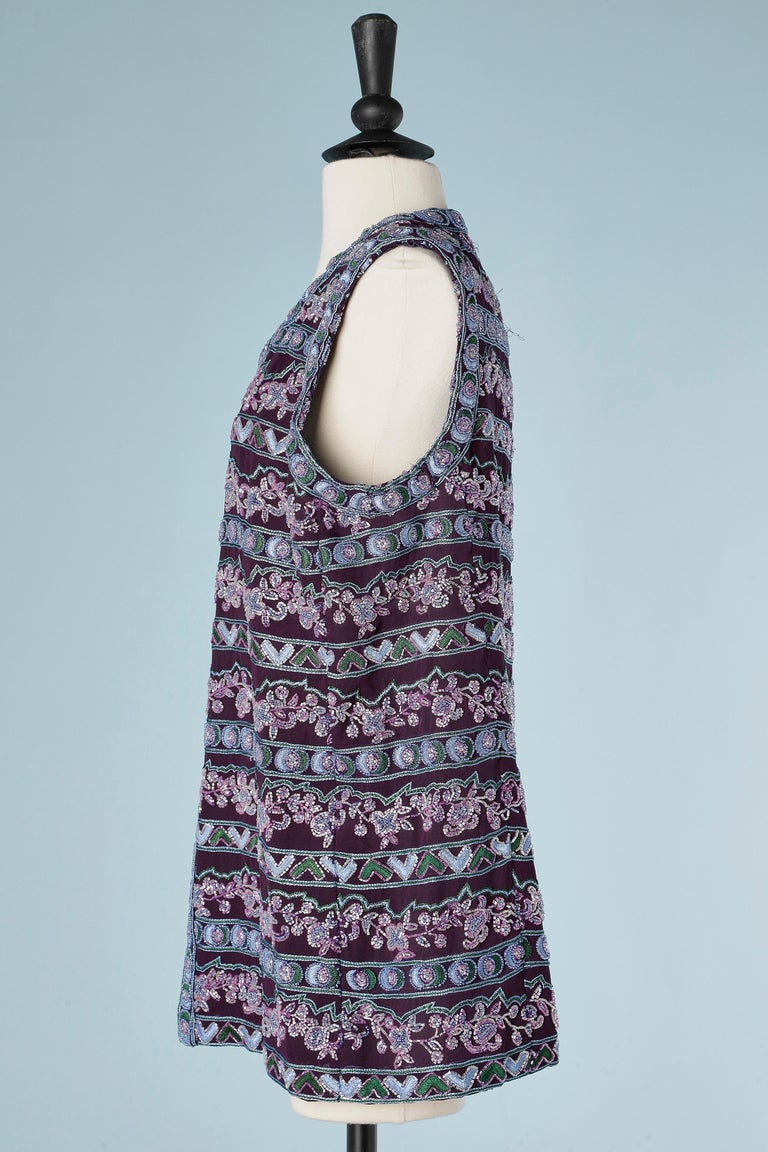 Full embroidered vest André Laug For Sale at 1stDibs