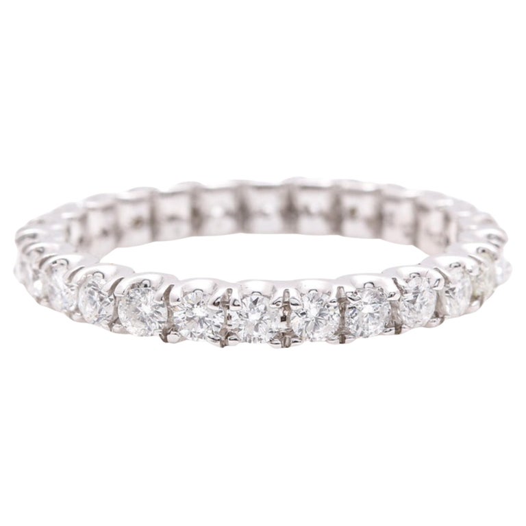 Customizable Full Eternity Moisanite Wedding Band, Unique Bridal ...