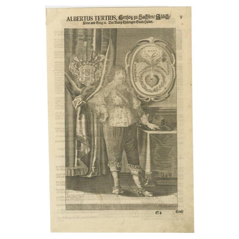 Full Length Portrait of Albert III, Duke of Saxony, Jülich, Cleve and ...