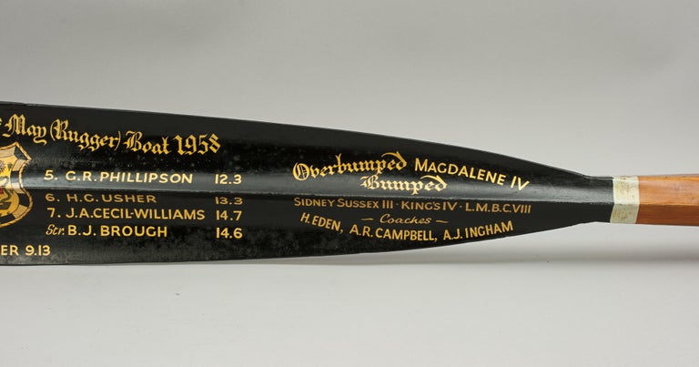 Full Length Rowing Oar, Cambridge University, Gonville and Caius ...