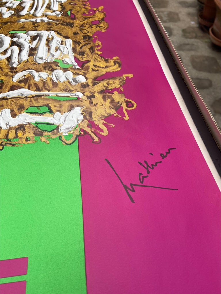 Full Portfolio 14 Air France Posters by Georges Mathieu, 1968 For Sale ...