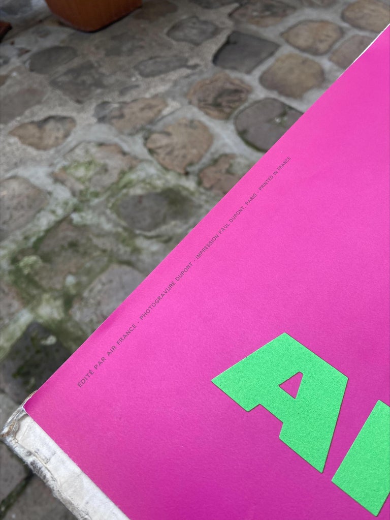 Full Portfolio 14 Air France Posters by Georges Mathieu, 1968 For Sale ...