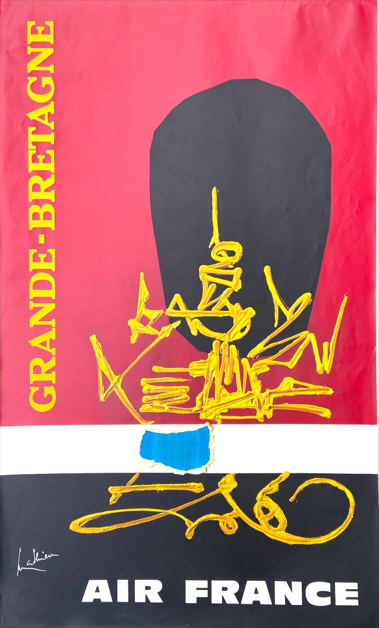 Full Portfolio 14 Air France Posters by Georges Mathieu, 1968 For Sale ...