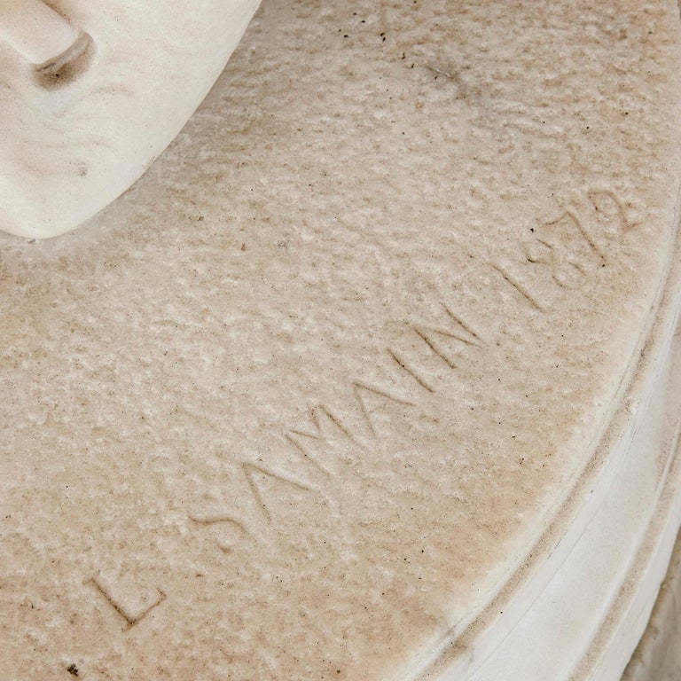 Full-Size Marble Figure by Belgian Sculptor Louis Samain For Sale at ...