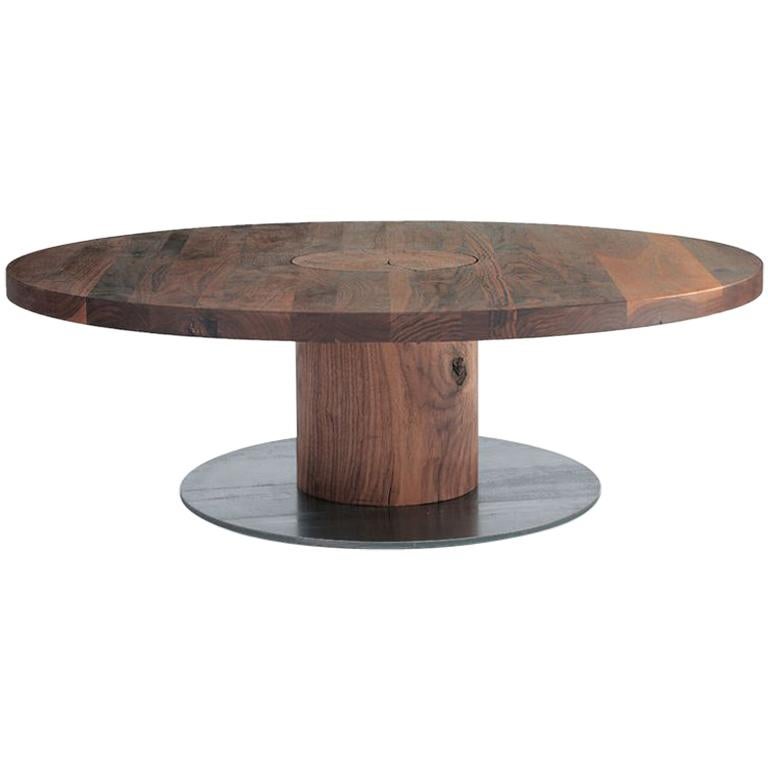 Full Wood Round or Square Table or Coffee Table For Sale at 1stDibs ...
