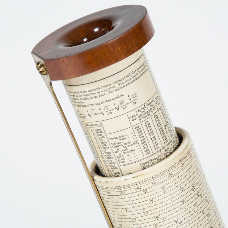 Fuller's Cylindrical Slide Rule Calculator Model 1, Dated 1927, with ...