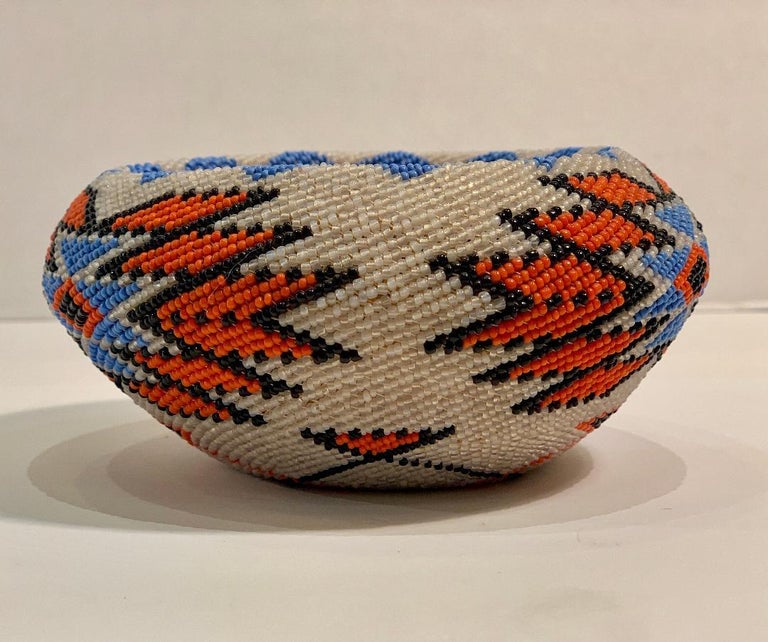 Fully Beaded Paiute Native American Indian Handmade Willow Work of Art ...