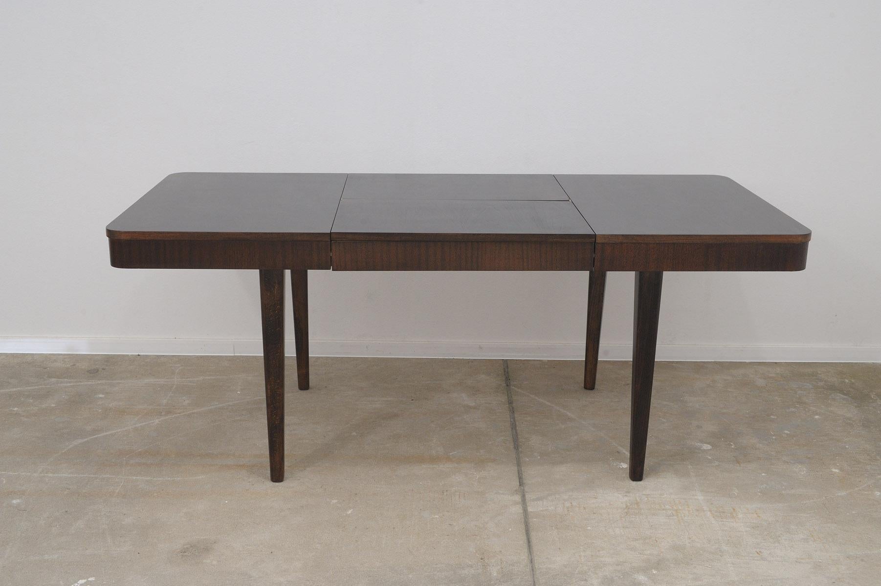 Fully renovated walnut folding dining table by Setona, 1950s For Sale ...