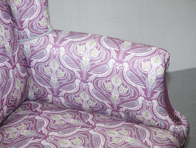 Fully Restored and Reupholstered Victorian Claw and Ball Feet Wingback ...