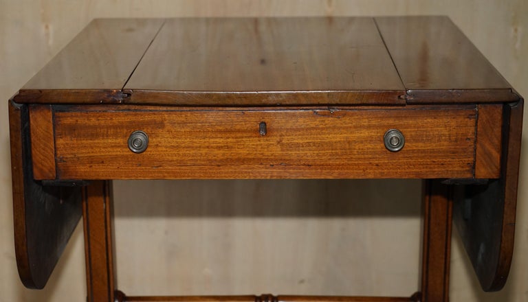 Fully Restored Extending Antique Regency Sofa Table Inc Chess Board and ...