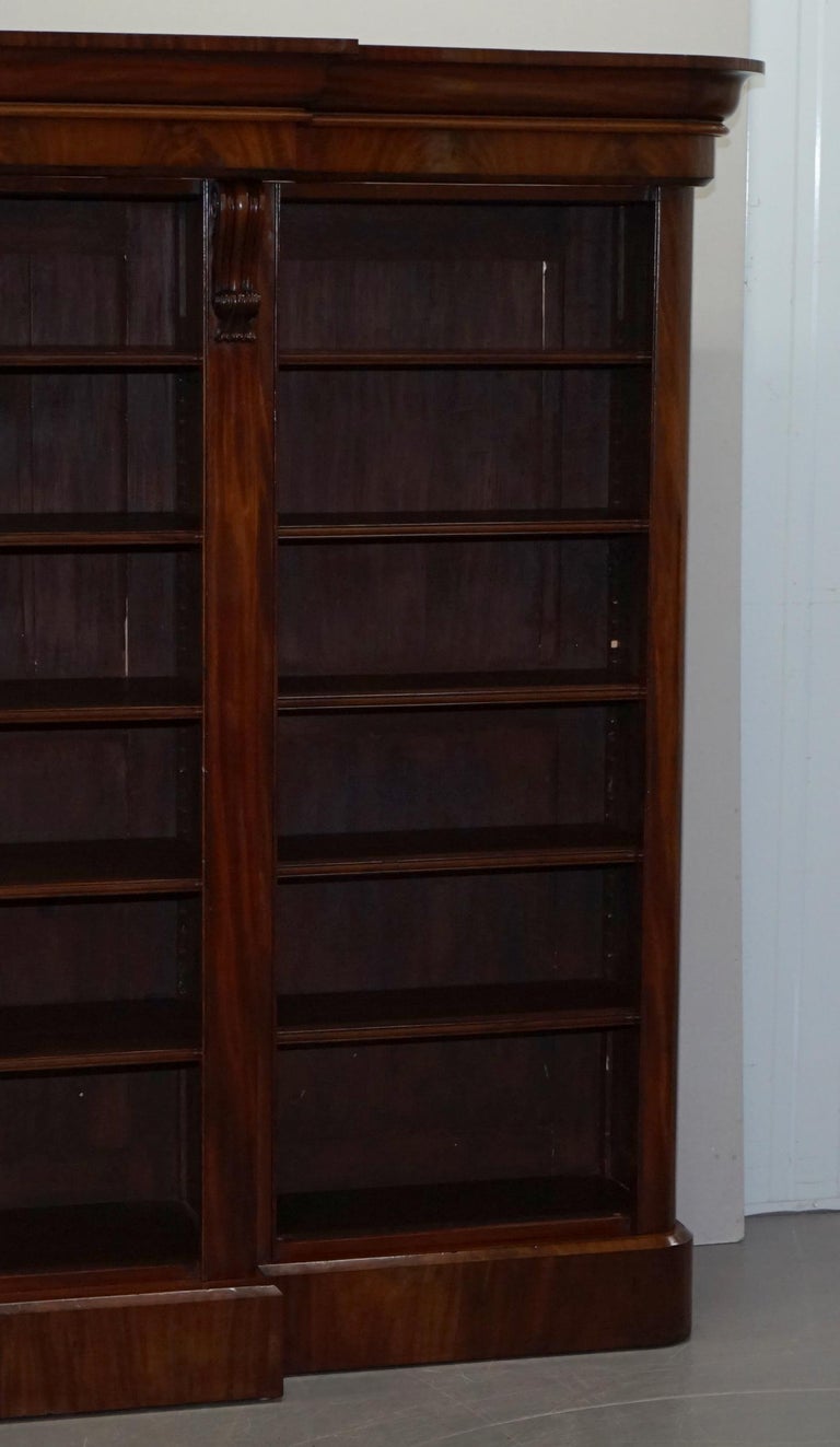 Fully Restored Victorian circa 1860 Hardwood Library Open Breakfront ...