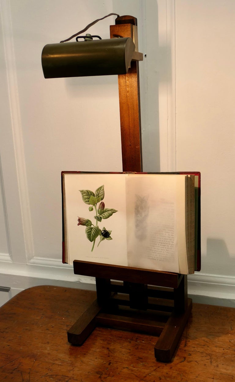 Fully Working Table Top Easel Reading Stand Lamp For Sale at 1stDibs